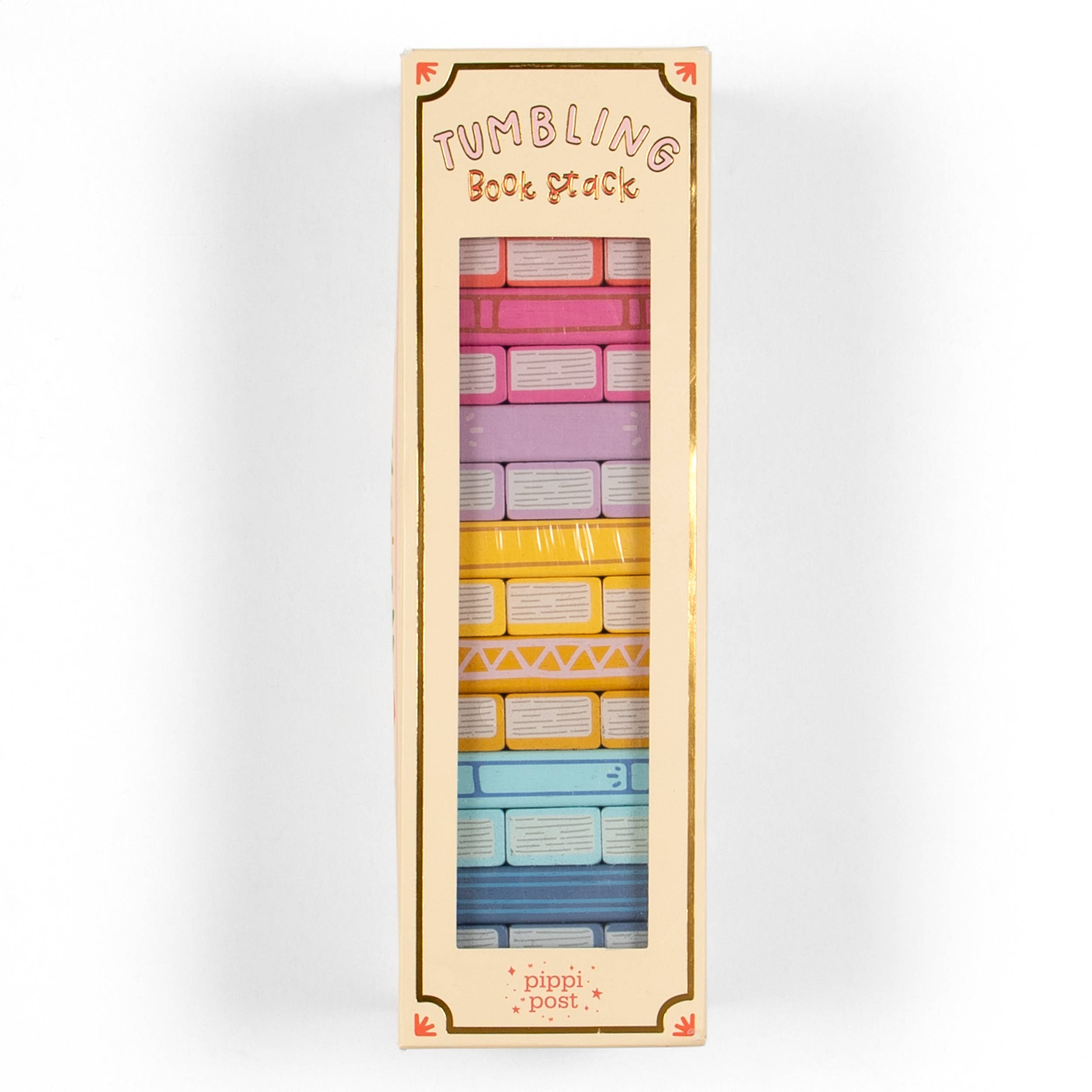 Tumbling Book Stack - Wooden Block Stacking & Balance Game – Burn ...