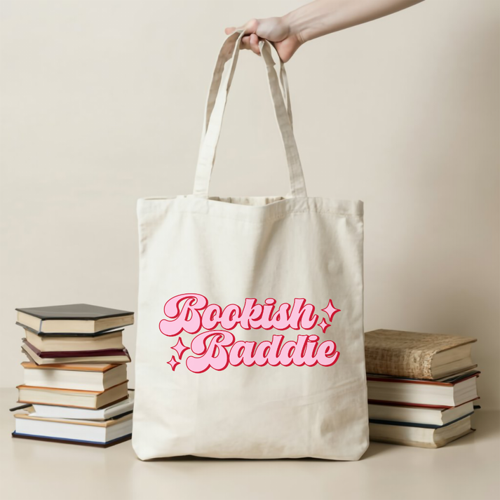 Bookish Baddie Reader Book Lover Tote Bag – Burn Bright Books